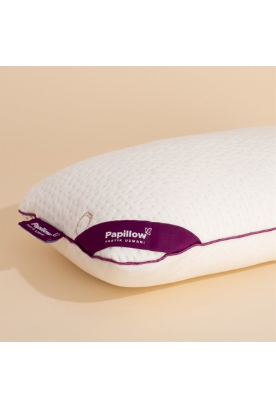 Papillow Innovation Cashmere Lateks Yastık Queen 60*40*12 Wcream Papillow Innovation Cashmere Lateks Yastık Queen 60*40*12 Wcream