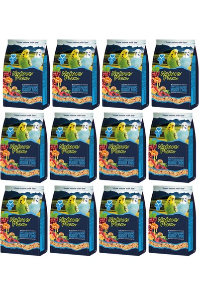 Nature Plan Meyva Aromalı+Ballı Muhabbet Kuşu Yemi 1000 gr x 12 Adet Nature Plan Meyva Aromalı+Ballı Muhabbet Kuşu Yemi 1000 gr x 12 Adet