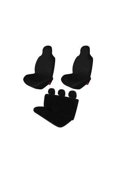 AKSESUARCIM07 Universal Penye Oto Koltuk Servis Kılıfı Düz Logosuz Siyah Penye Servis Kılıfı Siyah