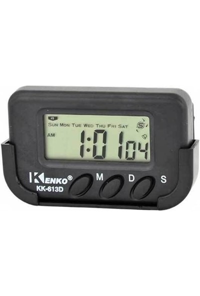 Kenko Kronometre Dijital Saat Alarm Tarih Küçük MasaAraba Saati Oto Car Clock Saat Kenko KK-613D Kenko Kronometre Dijital Saat Alarm Tarih Küçük MasaAraba Saati Oto Car Clock Saat Kenko KK-613D