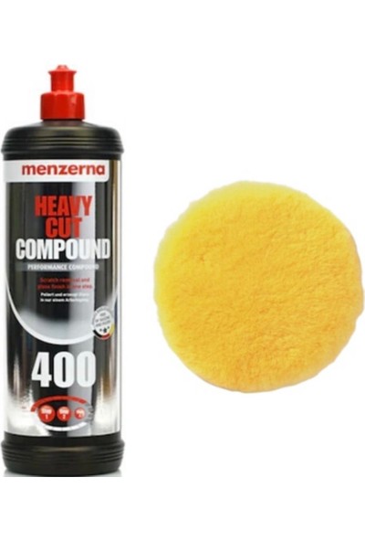 Menzerna 400 1 Lt. ve Virtue's Sarı Keçe 2' Li Set