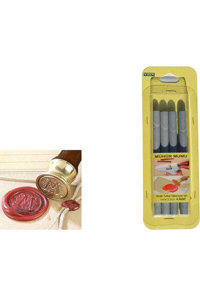Vox Art Vox Sıcak Silikon Tabancası Için Mühür Mumu (Metalik Silver) Vox Art Vox Sıcak Silikon Tabancası Için Mühür Mumu (Metalik Silver)
