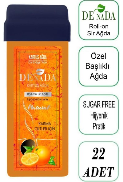 Easyso Natural Orange Rolon Ağda 22 Adet, Tüm Ciltler Pratik Rollon, Hijyenik ve Doğal Roll-On Easyso Natural Orange Rolon Ağda 22 Adet, Tüm Ciltler Pratik Rollon, Hijyenik ve Doğal Roll-On