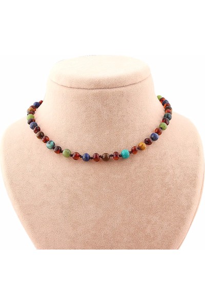 Osmanlı Doğal Taş Doğal Taş Bebek Kolye - Yeşim,lapis,kehribar,kaplan Gözü,krizokol Osmanlı Doğal Taş Doğal Taş Bebek Kolye - Yeşim,lapis,kehribar,kaplan Gözü,krizokol