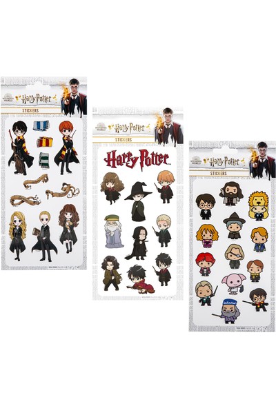 Gifi Sticker 3'lü Set Harry Potter Lisanslı Etiket Özel Tasarım