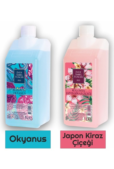 Eyüp Sabri Tuncer Okyanus ve Japon Kiraz Çiçeği 2 'li Kolonya 1 Litre