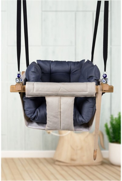 Bila Baby Gri Minderli Tavana Asılan Salıncak Çocuk Salıncağı