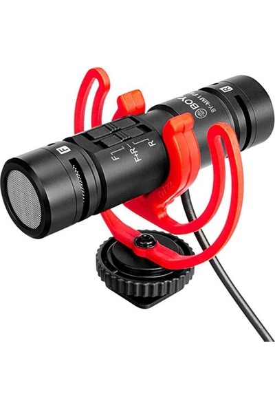 Boya By-Mm1 Pro Çift Kafalı Shotgun Mikrofon