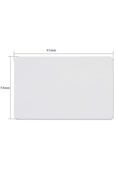 Pikasis Kredi Kartı Standartlarında Boş Pvc Kart 250'LI Paket