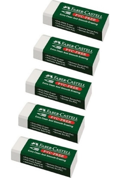 Faber-Castell Küçük Boy Silgi Beyaz 5'li