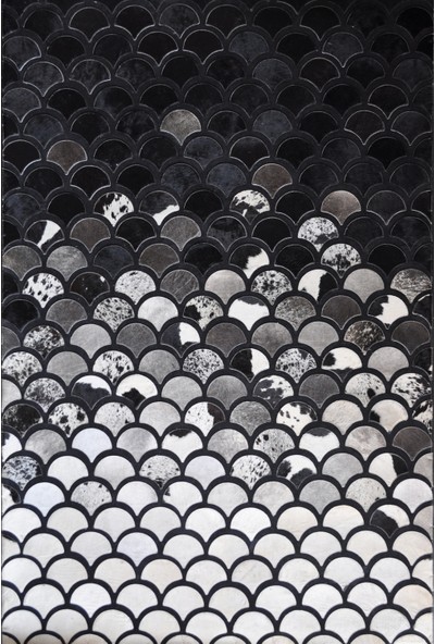Tappeto Naturel Deri Halı Siyah/beyaz Degrade Tappeto Naturel Deri Halı Siyah/beyaz Degrade