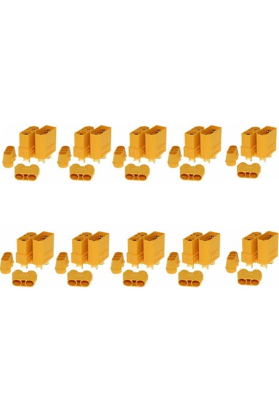 Fuse Model 10 Çift 20 Adet XT90 RC Pil Soket Konnektörleri Kapaklı Xt-90 Kadın Erkek Güç Mermi Fişi Sarı (Yurt Dışından) Fuse Model 10 Çift 20 Adet XT90 RC Pil Soket Konnektörleri Kapaklı Xt-90 Kadın Erkek Güç Mermi Fişi Sarı (Yurt Dışından)