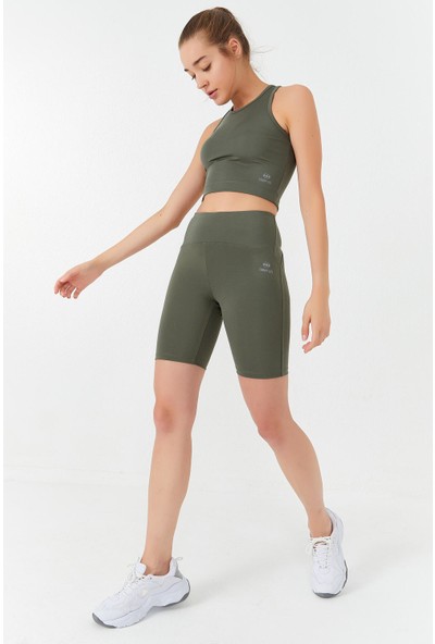 Tommy Life Çağla Kadın Yüksek Bel Toparlayıcı Crop Biker Tayt Takım - 95302 Tommy Life Çağla Kadın Yüksek Bel Toparlayıcı Crop Biker Tayt Takım - 95302