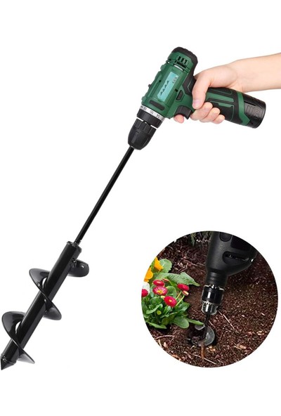 TurAlp Matkap Ucu Toprak Burgu Aparatı 10CM 60 cm