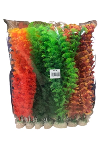 Mixpet Plastik Yapay Akvaryum Bitkisi 30 cm 10 Adet Mixpet Plastik Yapay Akvaryum Bitkisi 30 cm 10 Adet