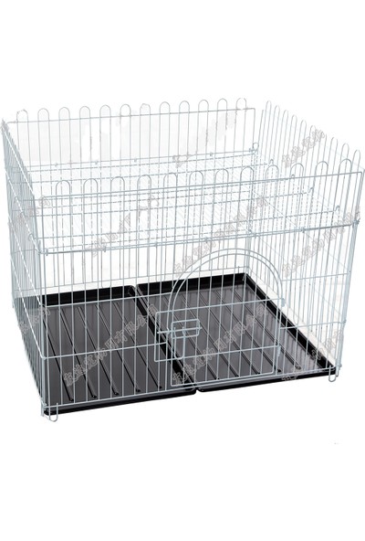 Youda Tek Kapalı Üstü Açık Metal Köpek Kafesi K-5 91X75X70 cm