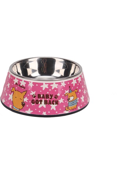 Bobo Melamin Kedi Köpek Mama Su Kabı BO-3119H(A5) 340 ml Pembe Bobo Melamin Kedi Köpek Mama Su Kabı BO-3119H(A5) 340 ml Pembe
