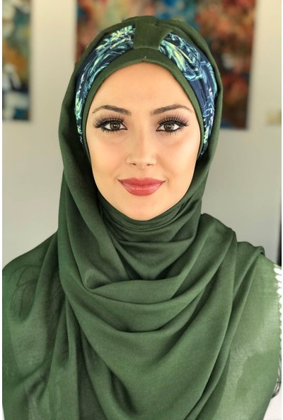 Yoisho Store Yeşil Hazır Şal Bone