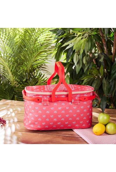 Karaca Etnik Desen Izolasyonlu Piknik Sepeti