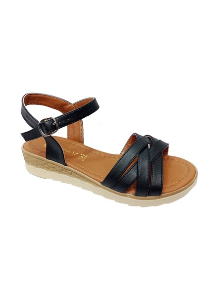 Günay 0411 Deri Trend Fashion Kadın Sandalet