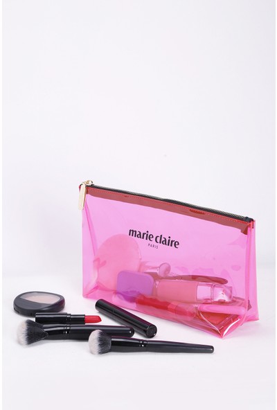 Marie Claire Pembe Kadın Makyaj Çantası Krista MC212111106 Marie Claire Pembe Kadın Makyaj Çantası Krista MC212111106