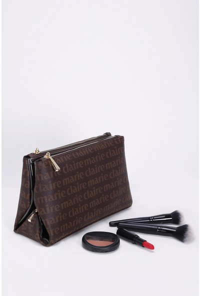 Marie Claire Kahve Kadın Makyaj Çantası Monica MC212111237