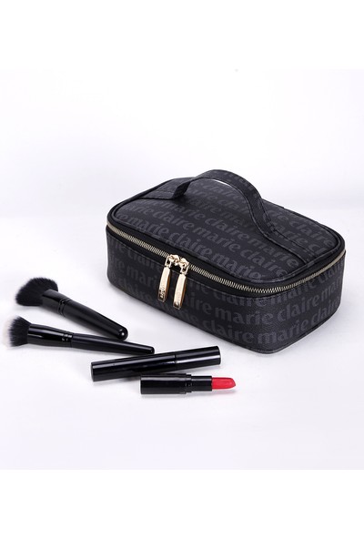 Marie Claire Siyah Kadın Makyaj Çantası Regina MC212111236