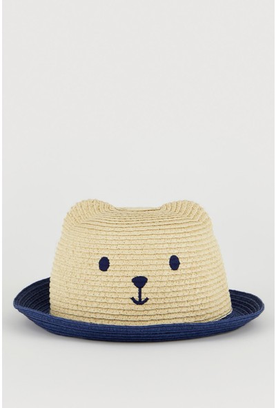 Defacto Erkek Çocuk Desenli Hasır Şapka T8473A621SM