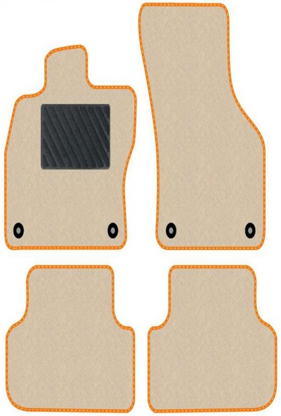 Tegin Honda Accord 2002-2007 Bej Halı Turuncu Kenar Çapraz Çizgi Topuk Paspas Tegin Honda Accord 2002-2007 Bej Halı Turuncu Kenar Çapraz Çizgi Topuk Paspas