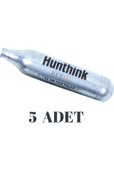 Hunthink 12 Gram Co2 Havalı Tüpü 5 Adet