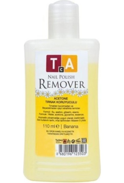 Tca Studio Make-Up Nail Polish Remover Banana 110 ml Tca Studio Make-Up Nail Polish Remover Banana 110 ml