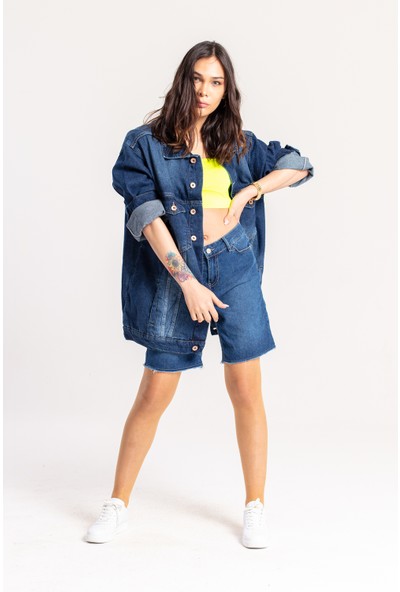 Denimaj Ahsen Denim Ceket Koyu Mavi Denimaj Ahsen Denim Ceket Koyu Mavi