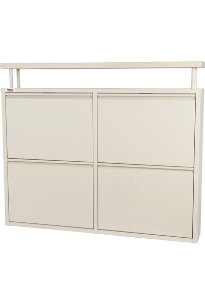 2 x 2 Pratik Metal Ayakkabılık Krem