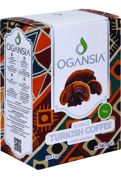 Ogansia Reishi Mantarlı Sade Türk Kahvesi 140 g