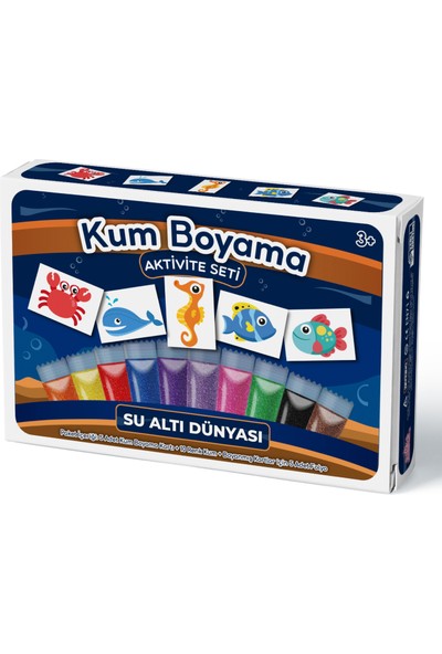 Kumbo Kum Boyama Su Altı Dünyası 2 Kum Boyama Aktivite Seti 5'li Kumbo Kum Boyama Su Altı Dünyası 2 Kum Boyama Aktivite Seti 5'li