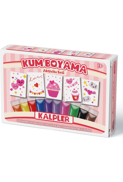 Kumbo Kum Boyama Sevimli Kalpler Kum Boyama Aktivite Seti 5'li Paket