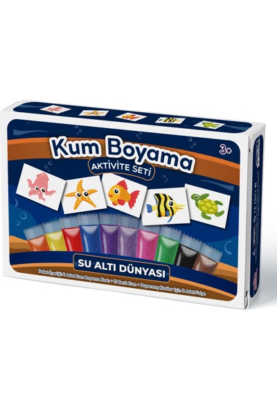 Kumbo Kum Boyama Su Altı Dünyası | Kum Boyama Aktivite Seti 5'li