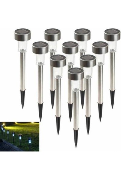 Rsbn Güneş Enerjili Solar Lamba Bahçe Aydınlatması - 10'lu Rsbn Güneş Enerjili Solar Lamba Bahçe Aydınlatması - 10'lu