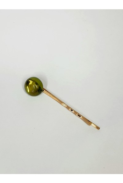 Amber By Mazukna Yeşil Karayip Damla Kehribar Tel Toka