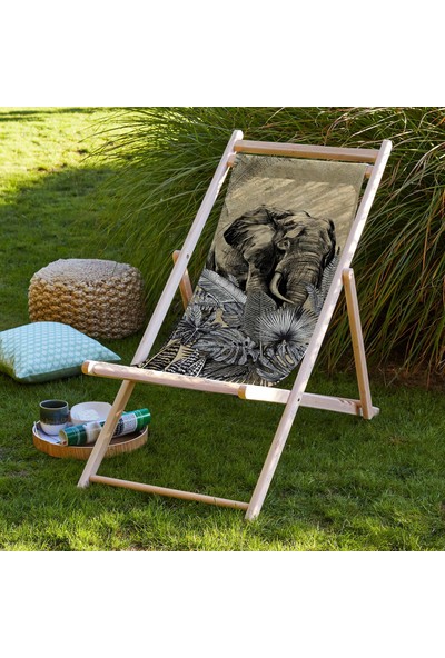 Adawall Fil Tasarımlı Katlanabilir Şezlong