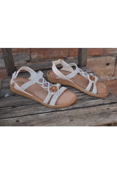 Guja 21Y150-39 Comfort Taban Kadın Sandalet - Beyaz - 36