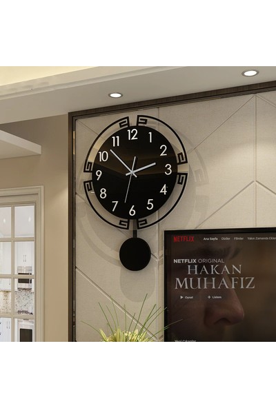 Kıvırcık Premium Sallanır Sarkaçlı Duvar Saati Kıvırcık Premium Sallanır Sarkaçlı Duvar Saati