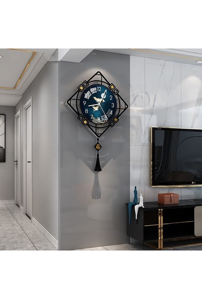 Kıvırcık Premium Sallanır Sarkaçlı Duvar Saati Kıvırcık Premium Sallanır Sarkaçlı Duvar Saati