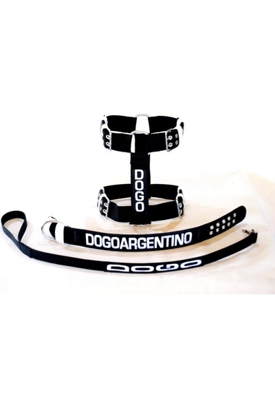 Ac Leather Kolon Set Dogo Argentino Beyaz