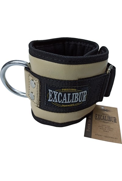Excalibur Deri Ayak Bilek Kayışı Fitness Ağırlık Çekiş Aparatı Bej Excalibur Deri Ayak Bilek Kayışı Fitness Ağırlık Çekiş Aparatı Bej