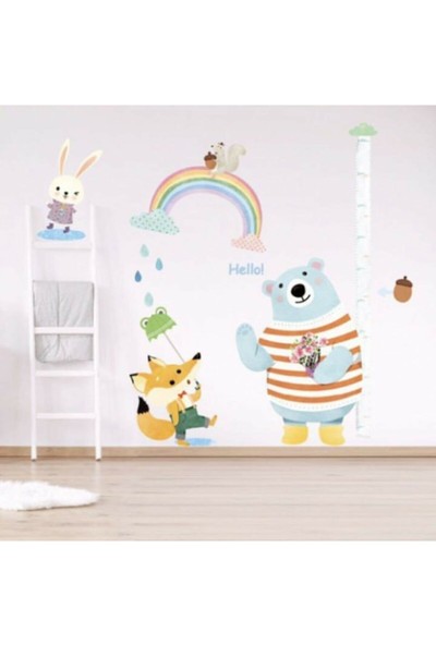 Dez Eğlenceli Hayvanlar Boy Ölçer Duvar Sticker 50*70 cm Dez Eğlenceli Hayvanlar Boy Ölçer Duvar Sticker 50*70 cm