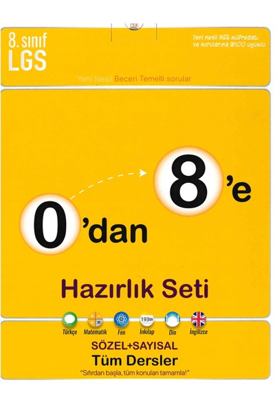 Tonguç Akademi 0'dan 8'e Hazırlık Seti