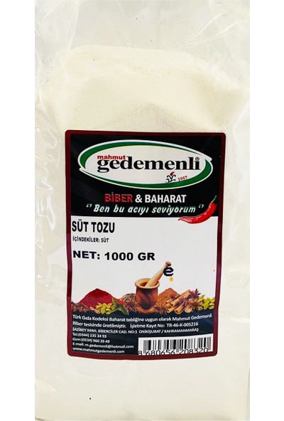 Gedemenli Süt Tozu 1 kg