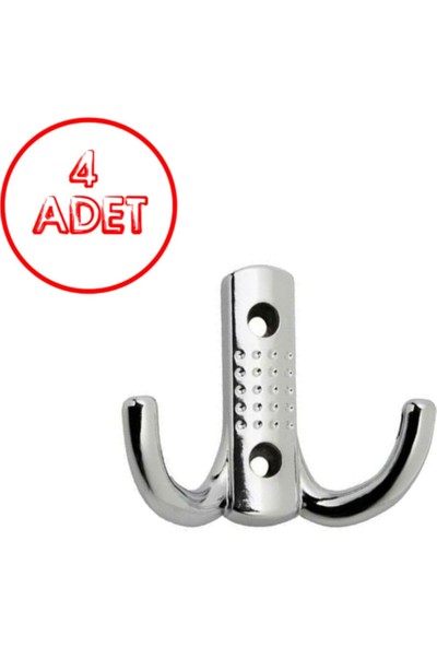 Nobel Portmanto Vestiyer Duvar Askısı Dolap Elbise Askılığı Krom