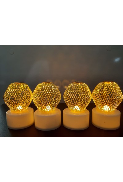 Dost Işıklı Dumansız LED Pilli Mum 4 Adet Pil Dahil Dost Işıklı Dumansız LED Pilli Mum 4 Adet Pil Dahil
